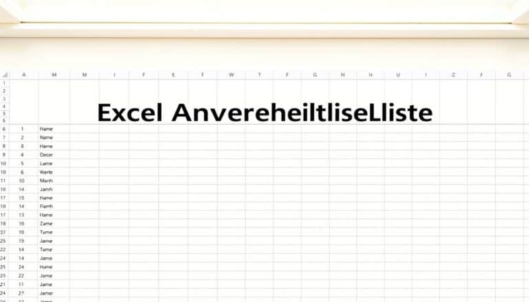 Inventurliste Vorlage für Excel hier downloaden