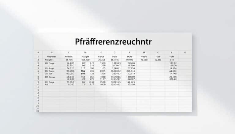 Kostenkalkulation Vorlage für Excel hier downloaden