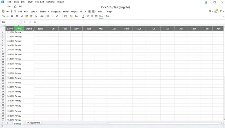 Monatsplan Vorlage für Excel hier downloaden